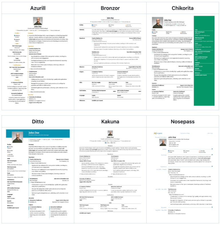Reactive Resume – 功能强大的在线简历制作神器 – 粼光开源集