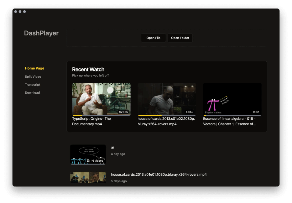 DashPlayer – 英语学习者的沉浸式视频播放器 – 粼光开源集